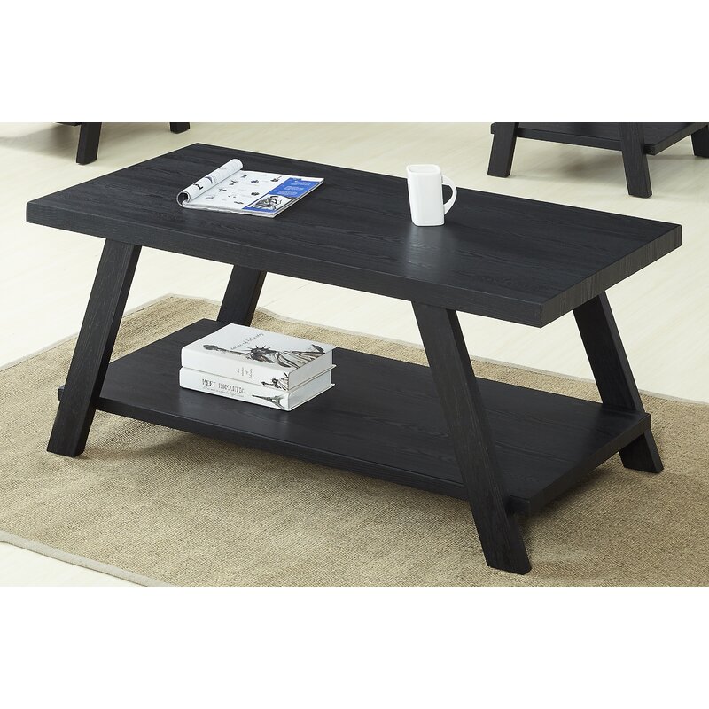 Black Filipek 3 - Piece Living Room Table Set - W007461875 ...