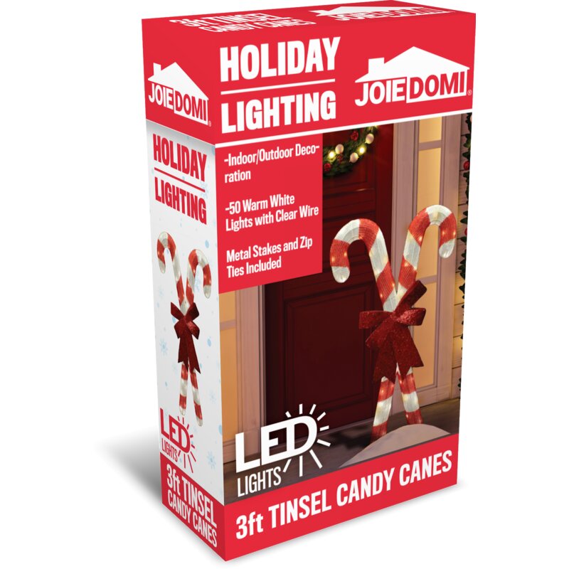 Candy Canes Lighted Display (Set of 2) - JOIM1091 - Buybuyfurniture